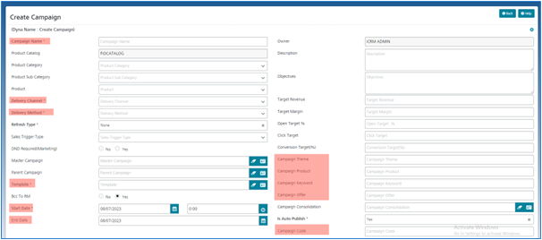 Campaign Publish Process