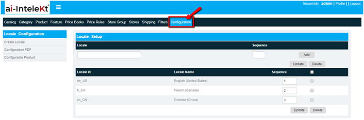 Setup Default Locale