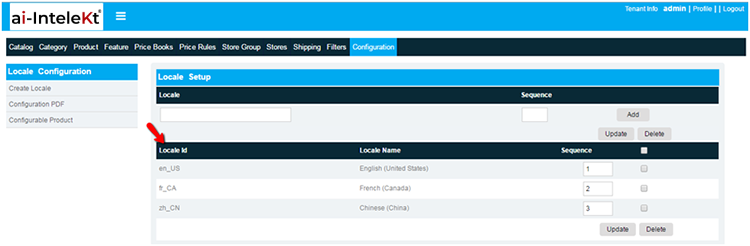 Setup Default Locale