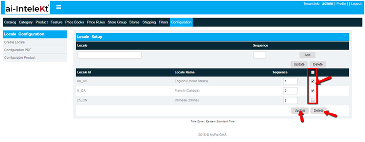 Setup Default Locale